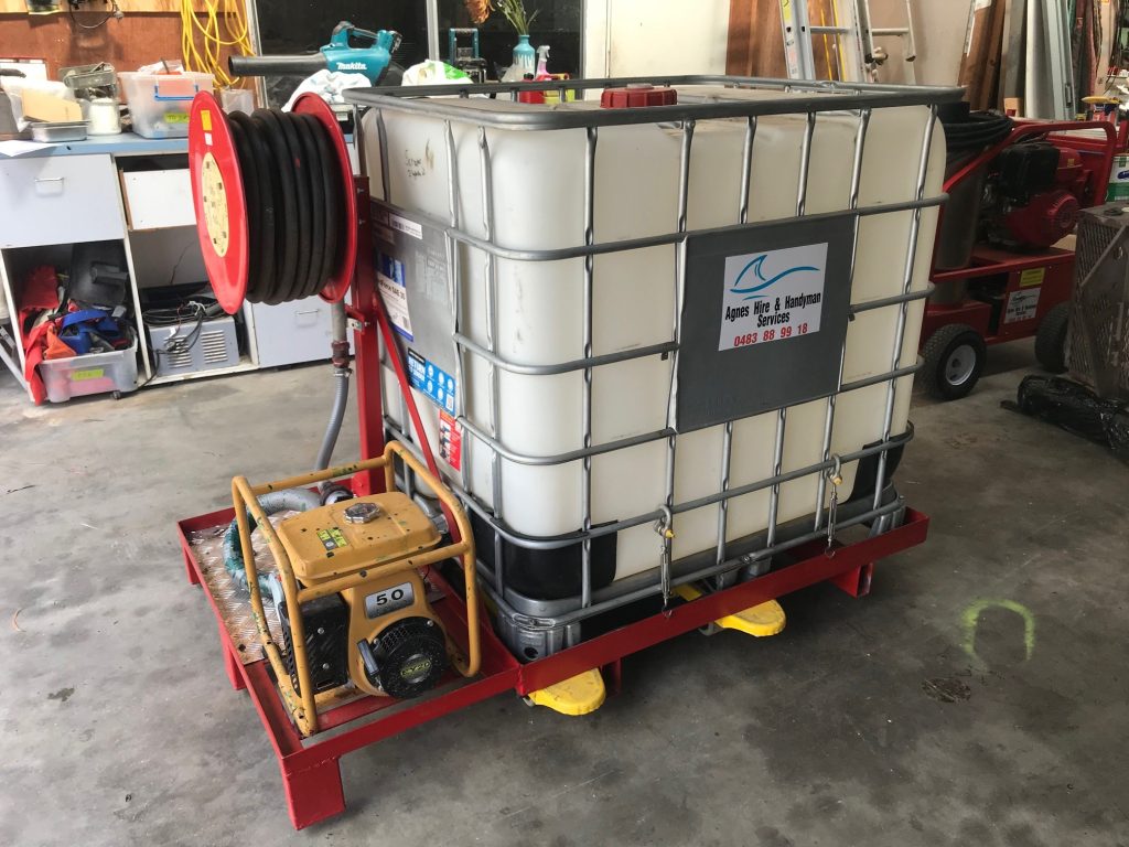 Spray water pod - Agnes Hire & Handyman Services